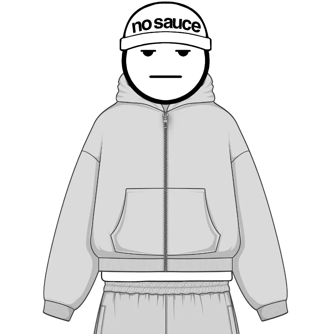 the zippa’ - grey – No Sauce